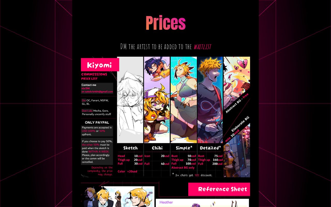 Kiyomi's commission corner (copy)